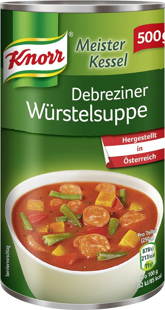 unik | 6 500g Ds Knorr Meister Kessel Debreziner Würstelsuppe